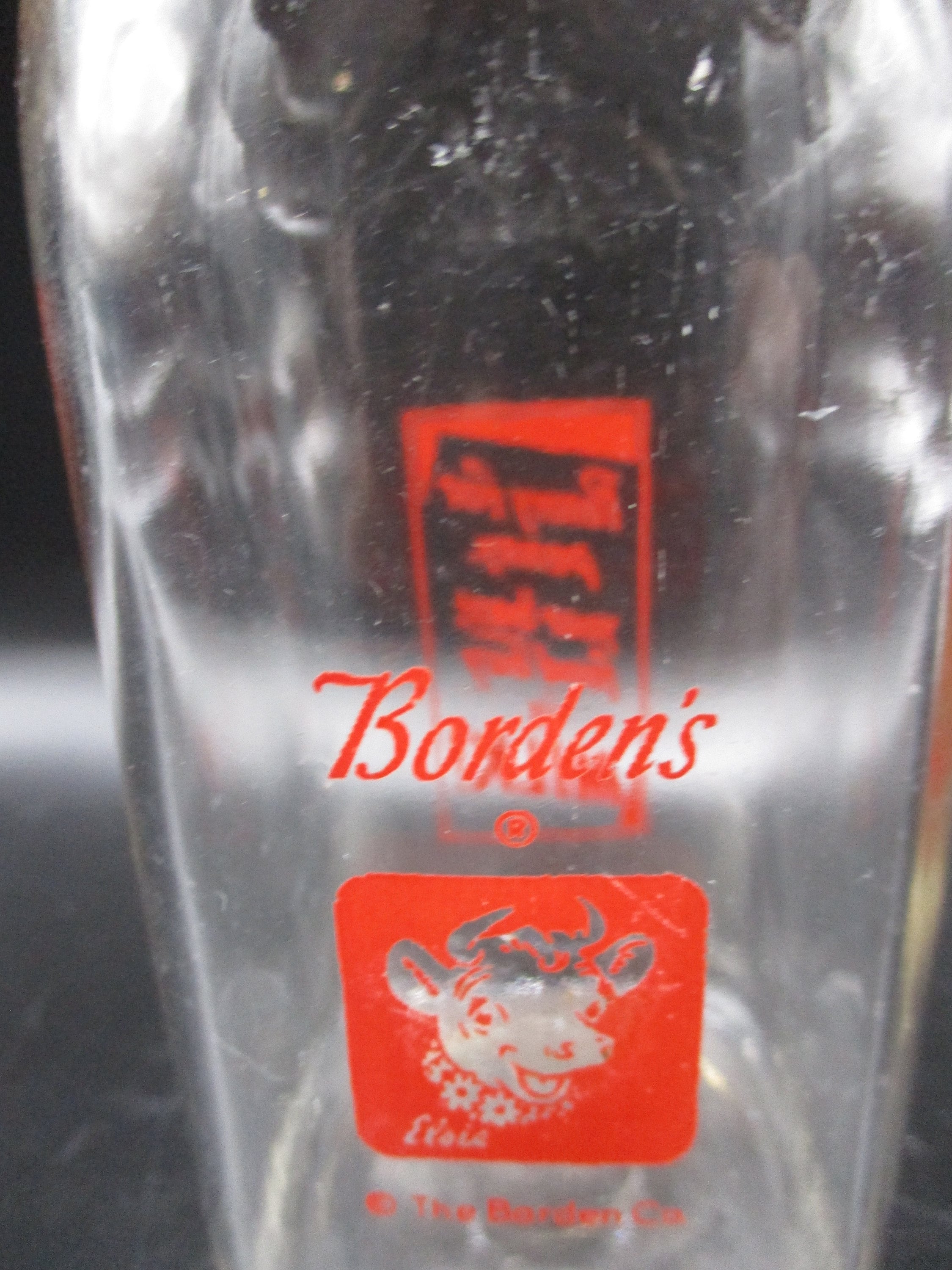 Half Pint Borden's Vintage Milk Bottle - Etsy