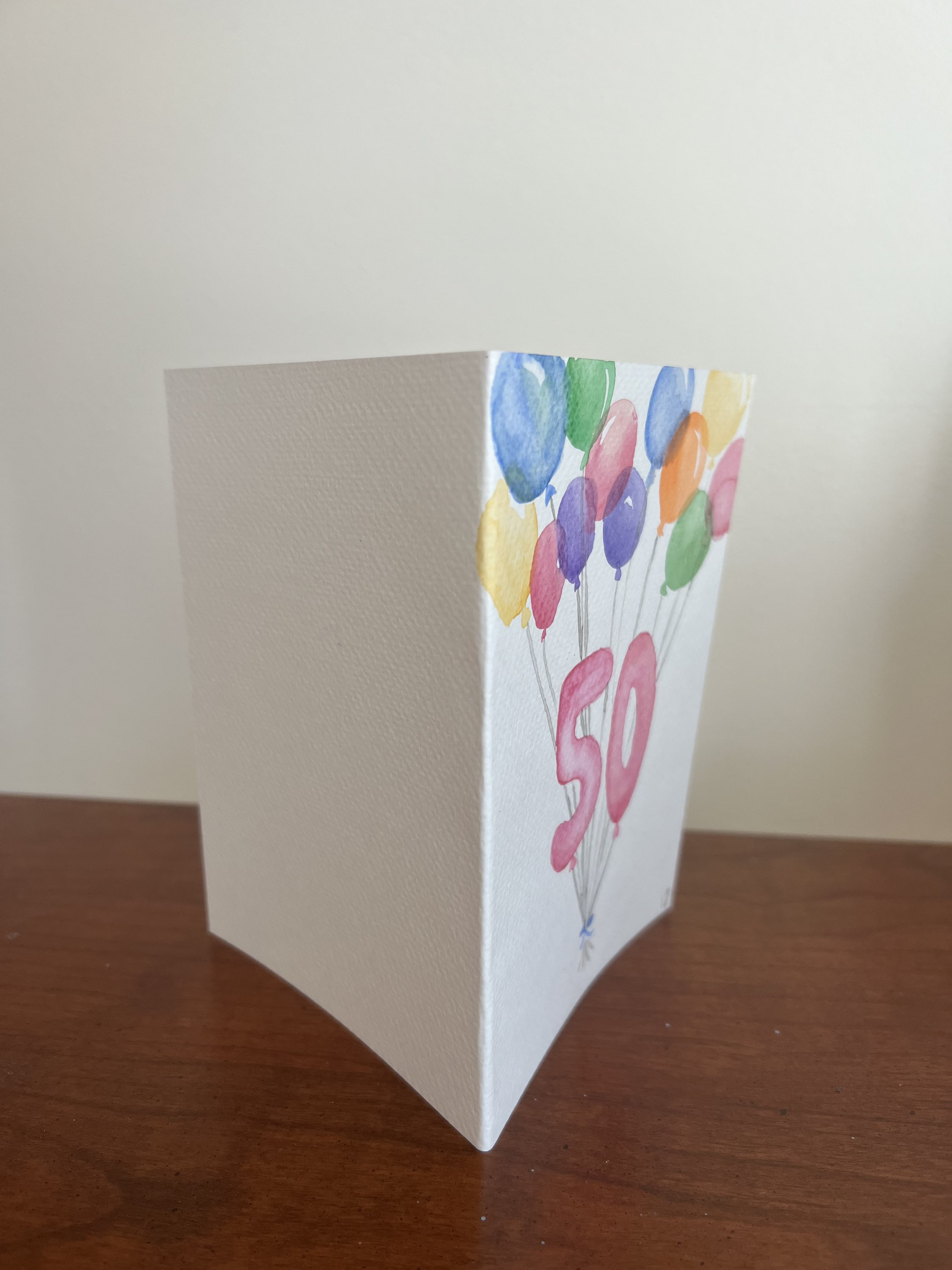 Custom Birthday Balloon Card - Etsy