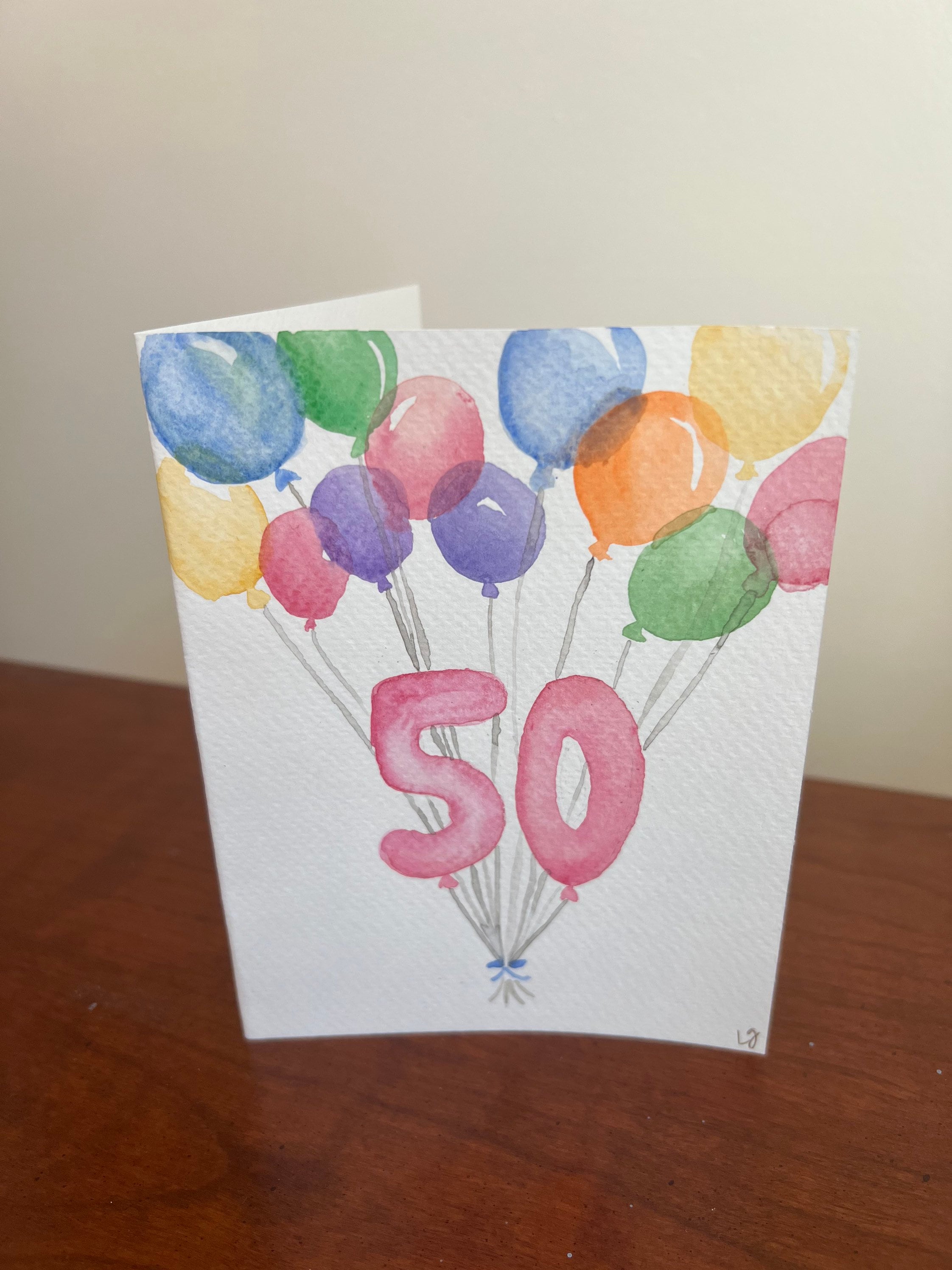 Custom Birthday Balloon Card - Etsy