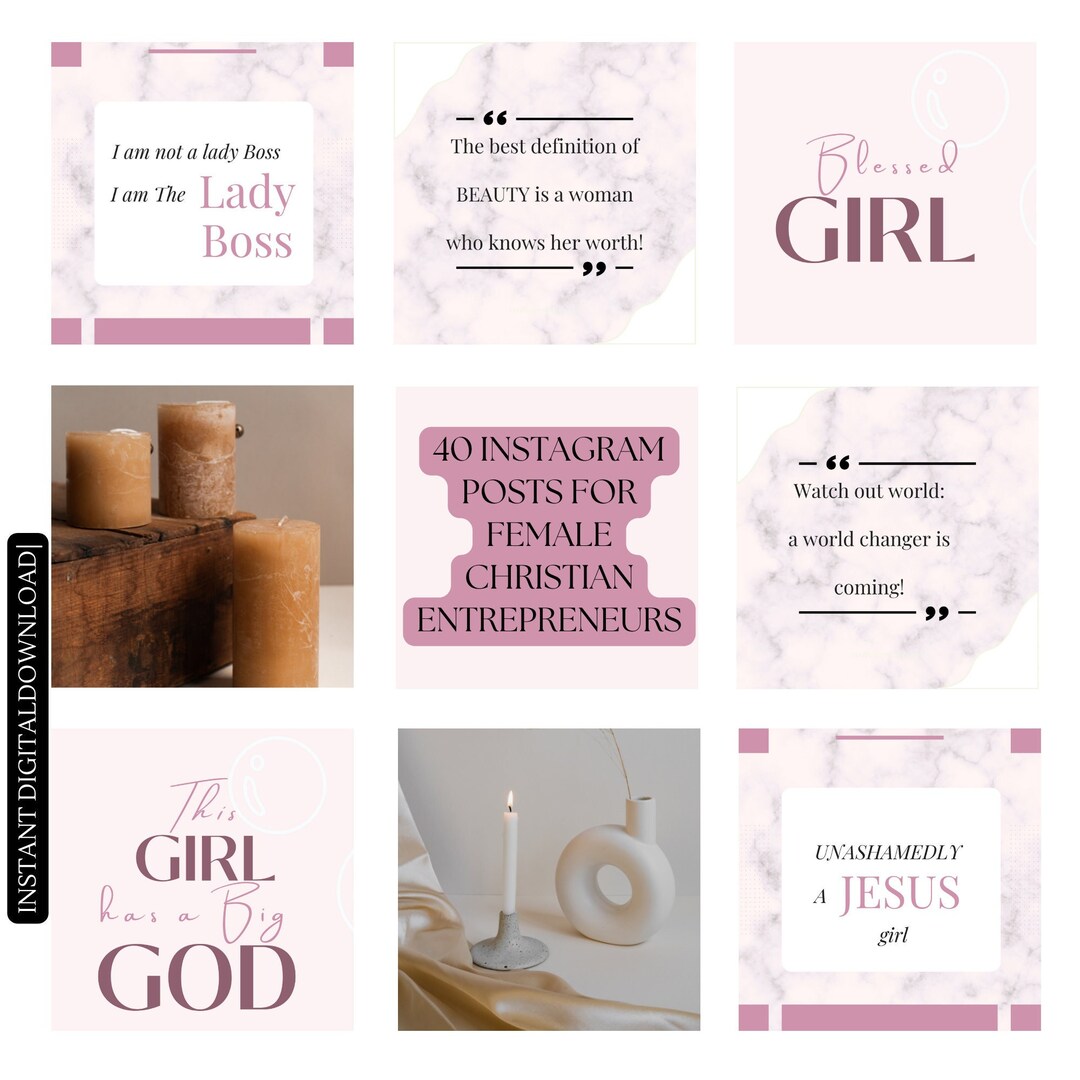 Social Media Posts for Female Christian Entrepreneurs Done for You ...
