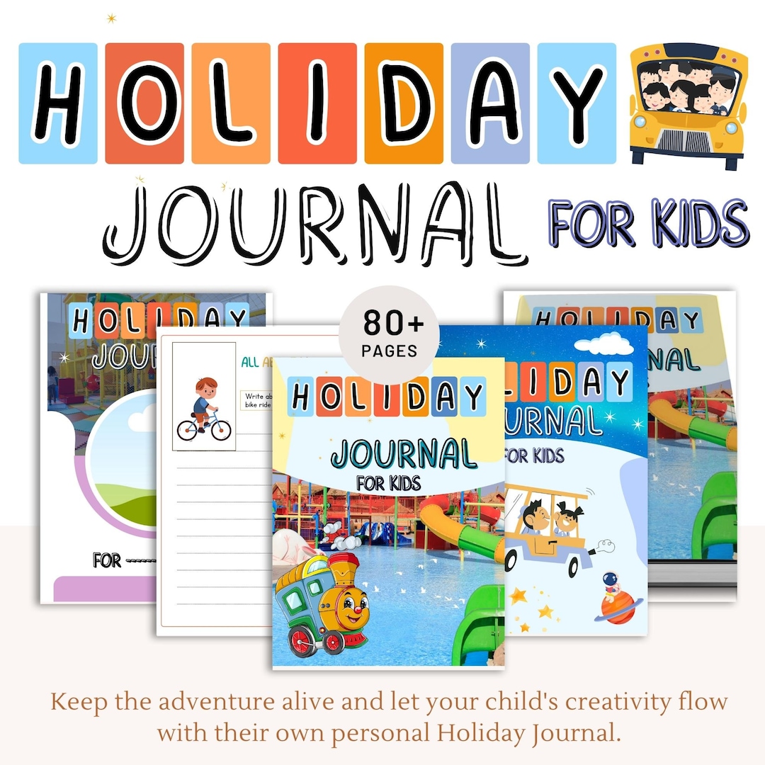 Holiday Journal for Kids Kids Travel Journal Vacation - Etsy