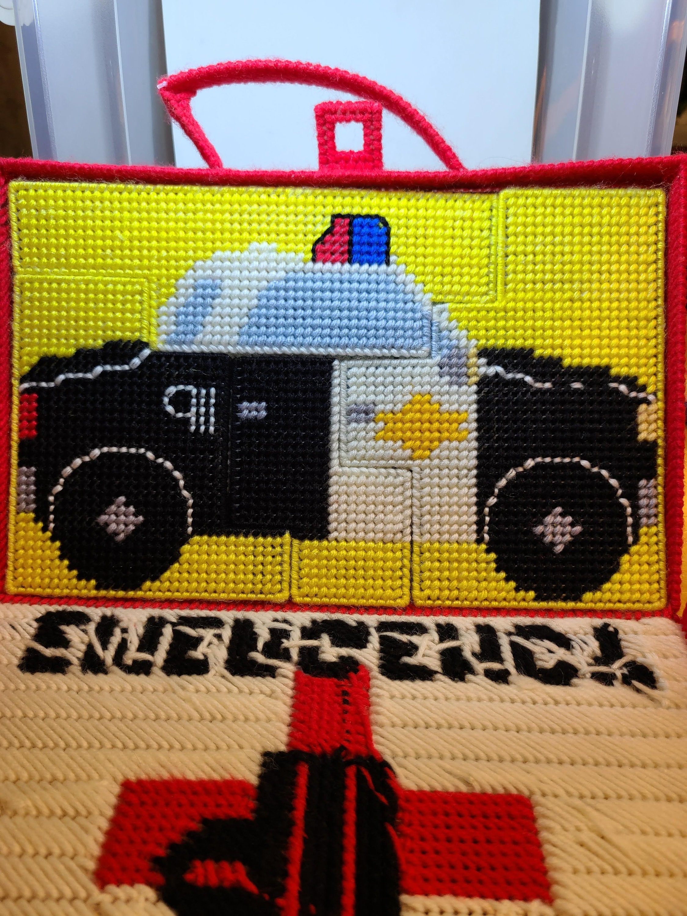 Emergency Vehicle Puzzle Set Plastic Canvas - Etsy