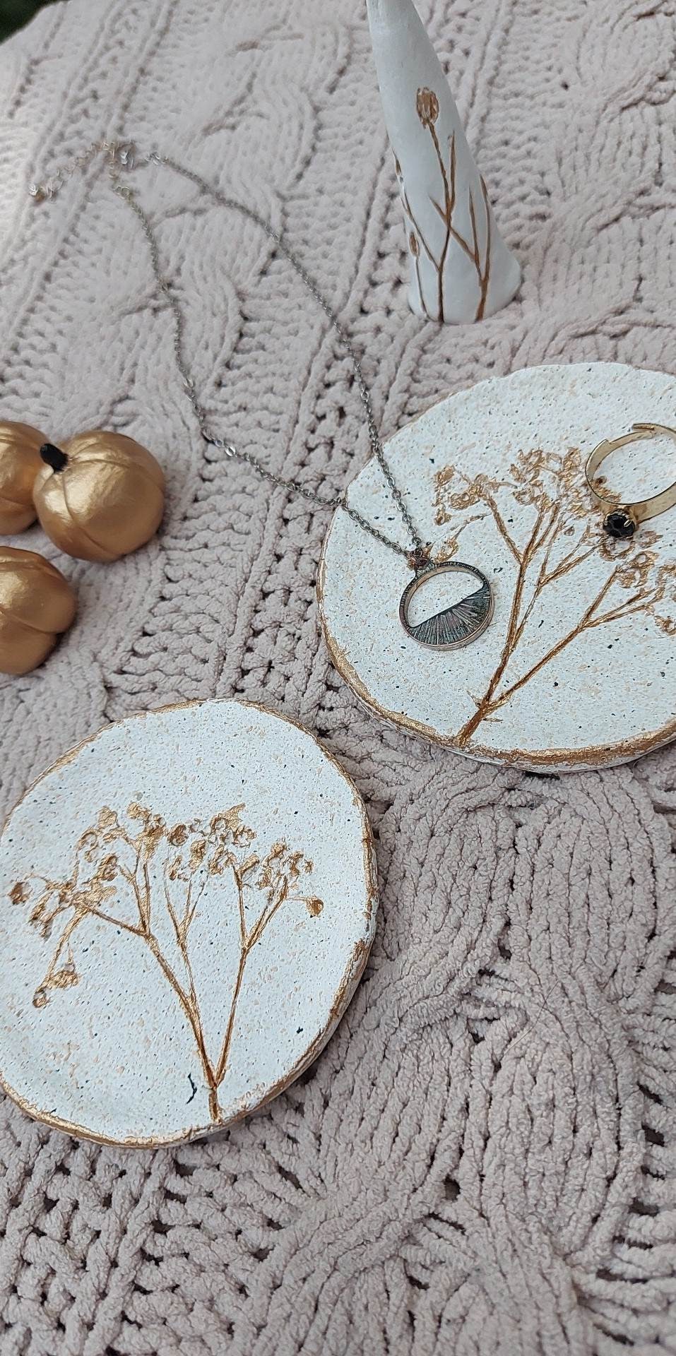 Individual Handmade Trinket Dish Jewellery Tray Pressed Floral - Etsy UK