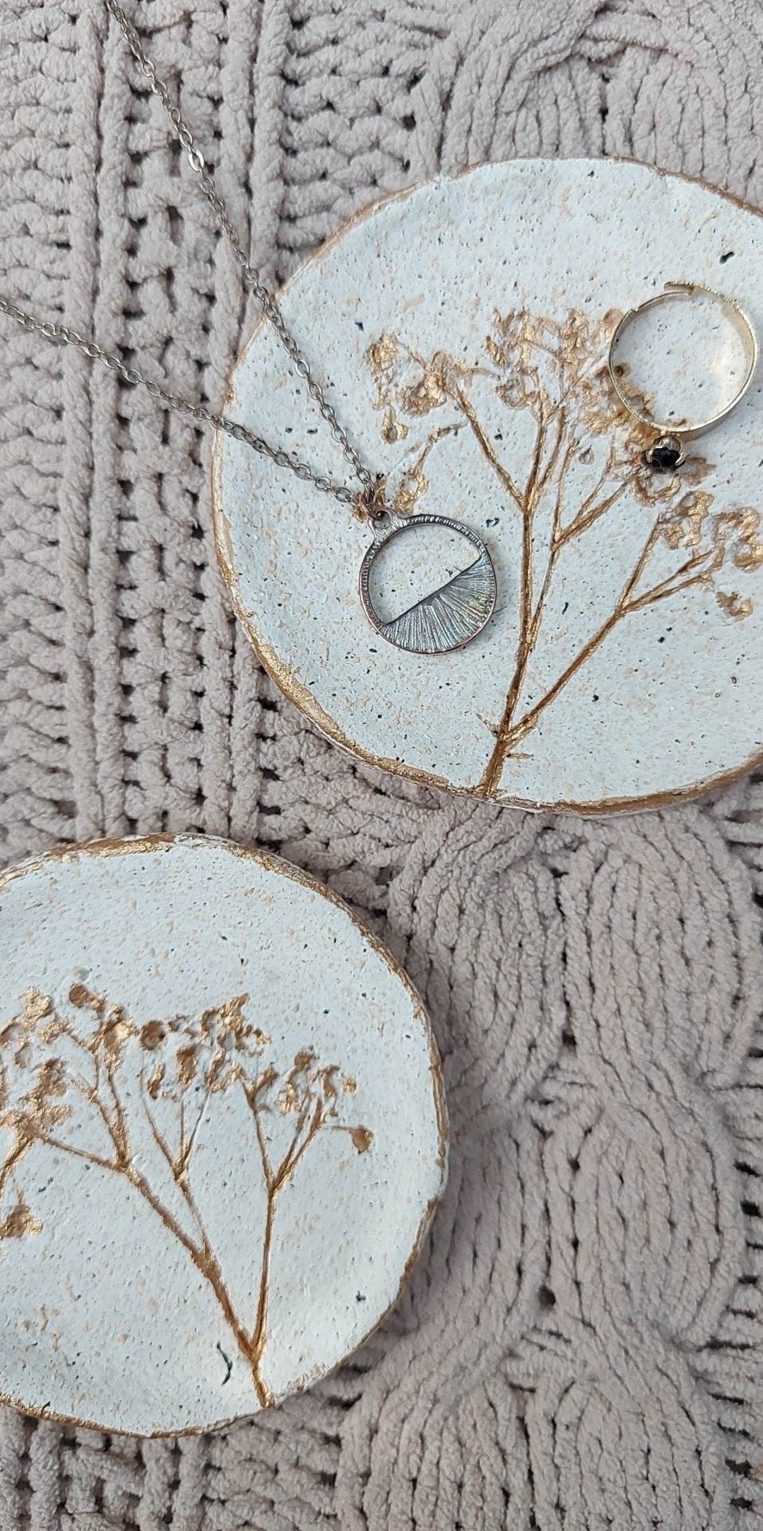 Individual Handmade Trinket Dish Jewellery Tray Pressed Floral - Etsy UK