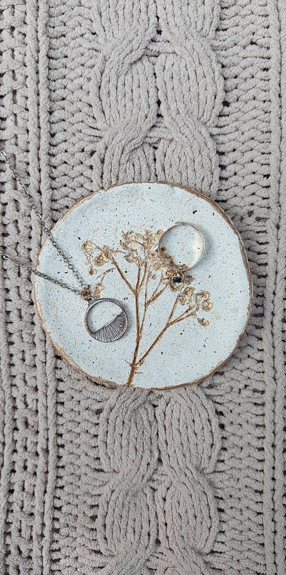 Individual Handmade Trinket Dish Jewellery Tray Pressed Floral - Etsy UK