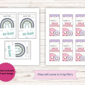 Employee Appreciation Gift Bundle, PRINTABLE Card & Tags, Team Gifts ...