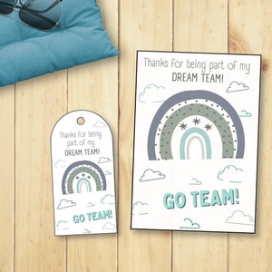 Employee Appreciation Gift Bundle, PRINTABLE Card & Tags, Team Gifts ...