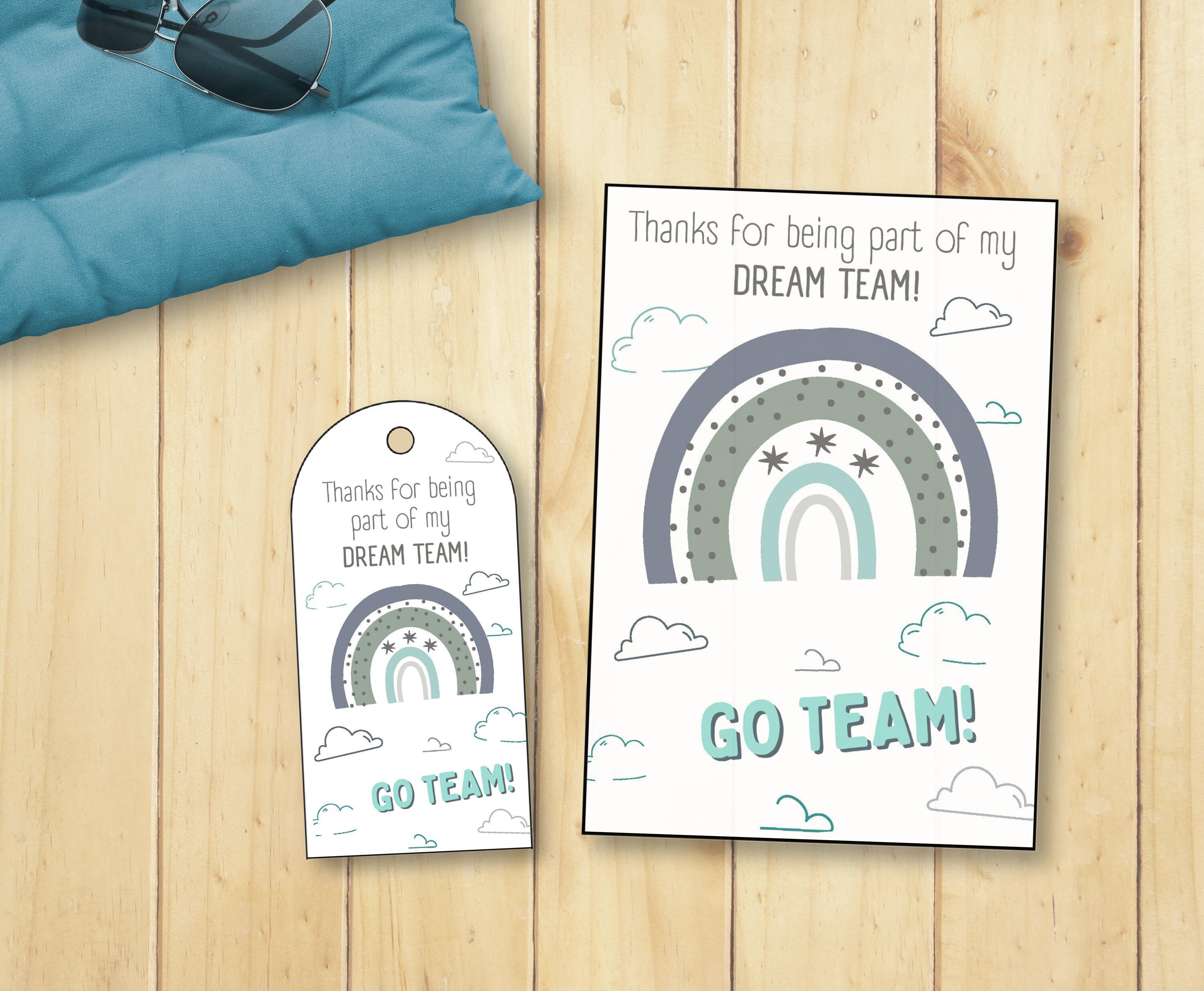 Employee Appreciation Gift Bundle, PRINTABLE Card & Tags, Team Gifts ...