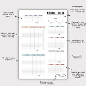 Paycheck Budget, Digital Paycheck Tracker, Printable Bill Tracker ...