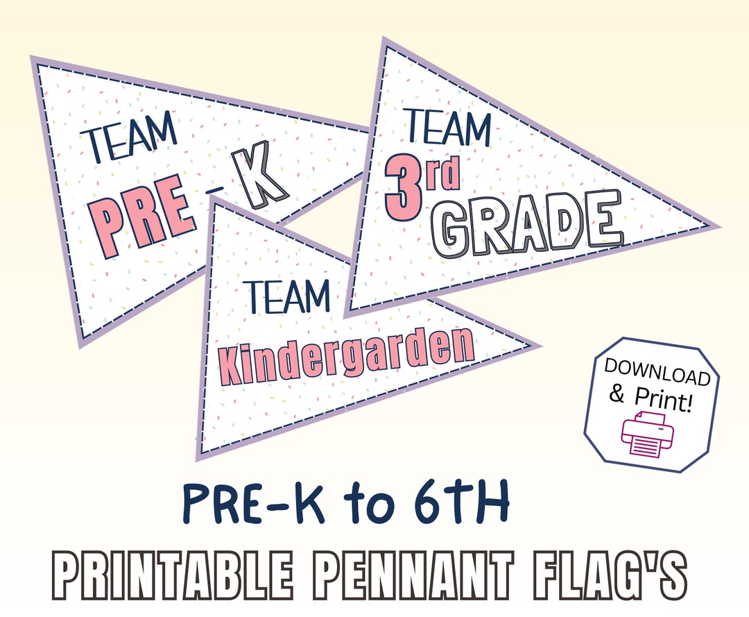 First Day of School Photo Prop, Back to School Pennant Flag Photo ...