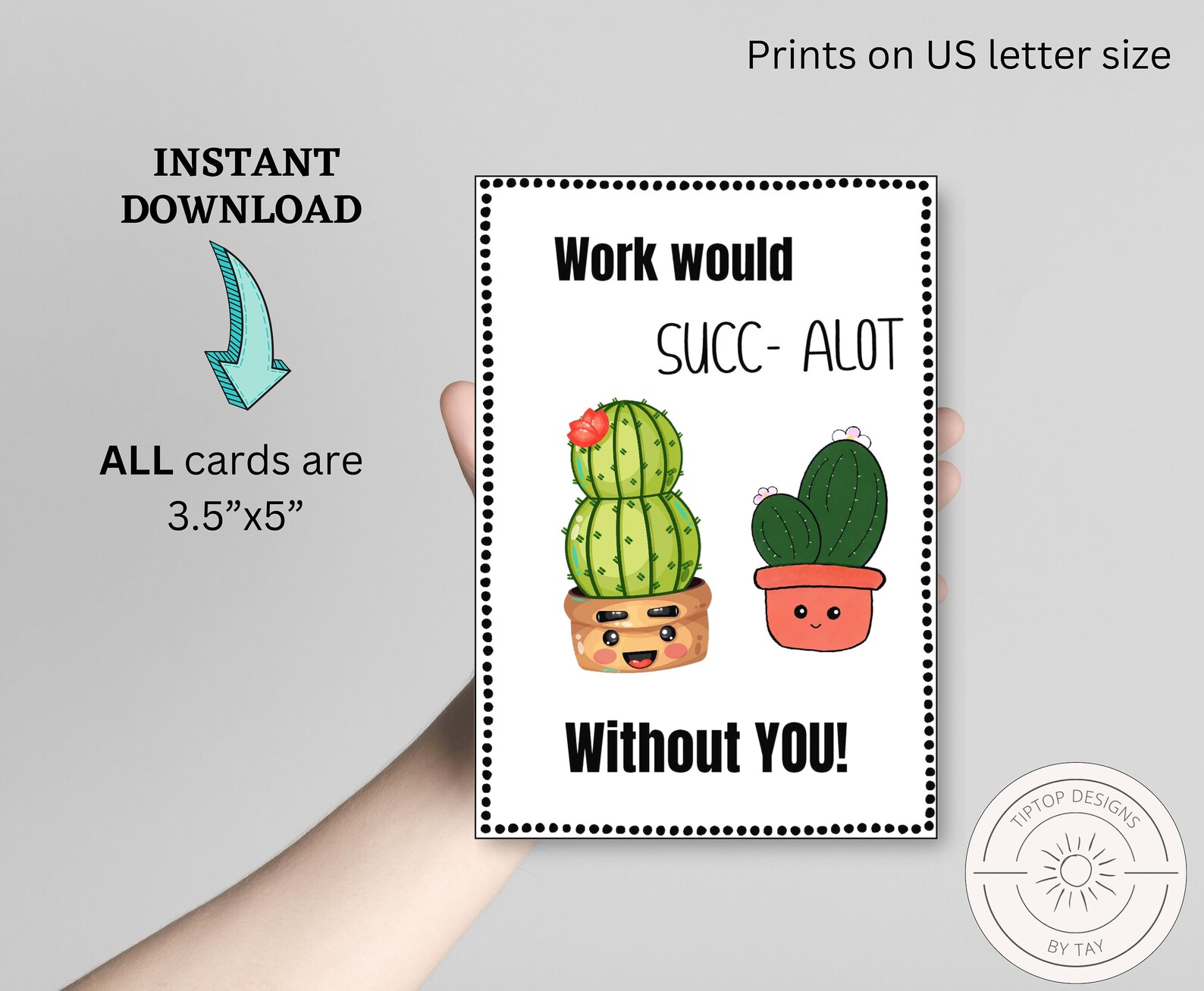 Employee Appreciation Gift Bundle, PRINTABLE Card & Tags, Team Gifts ...