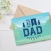 Printable Fathers Day Card, Number One Dad, Foldable Card, Nature Theme ...