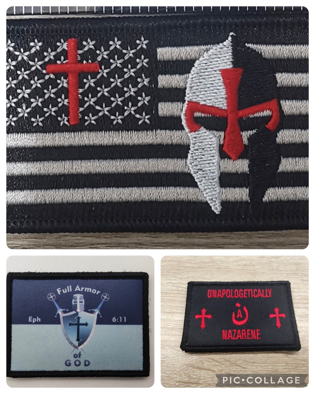 Christian Patch Set, Hook & Loop Morale Patches, Christian Faith ...