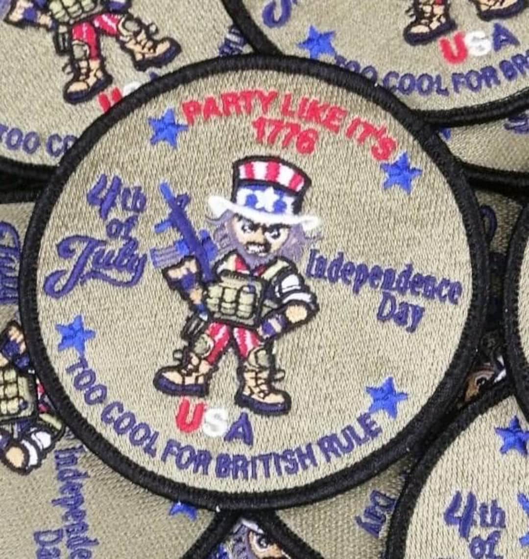 Tactical Uncle Sam Patch too Cool for British Rule Independence Day Patch - Etsy