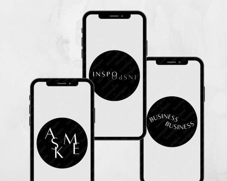 25 Black Instagram Highlight Covers, Minimalist Instagram Stories Cover ...