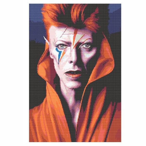 David Bowie Cross Stitch - Etsy UK