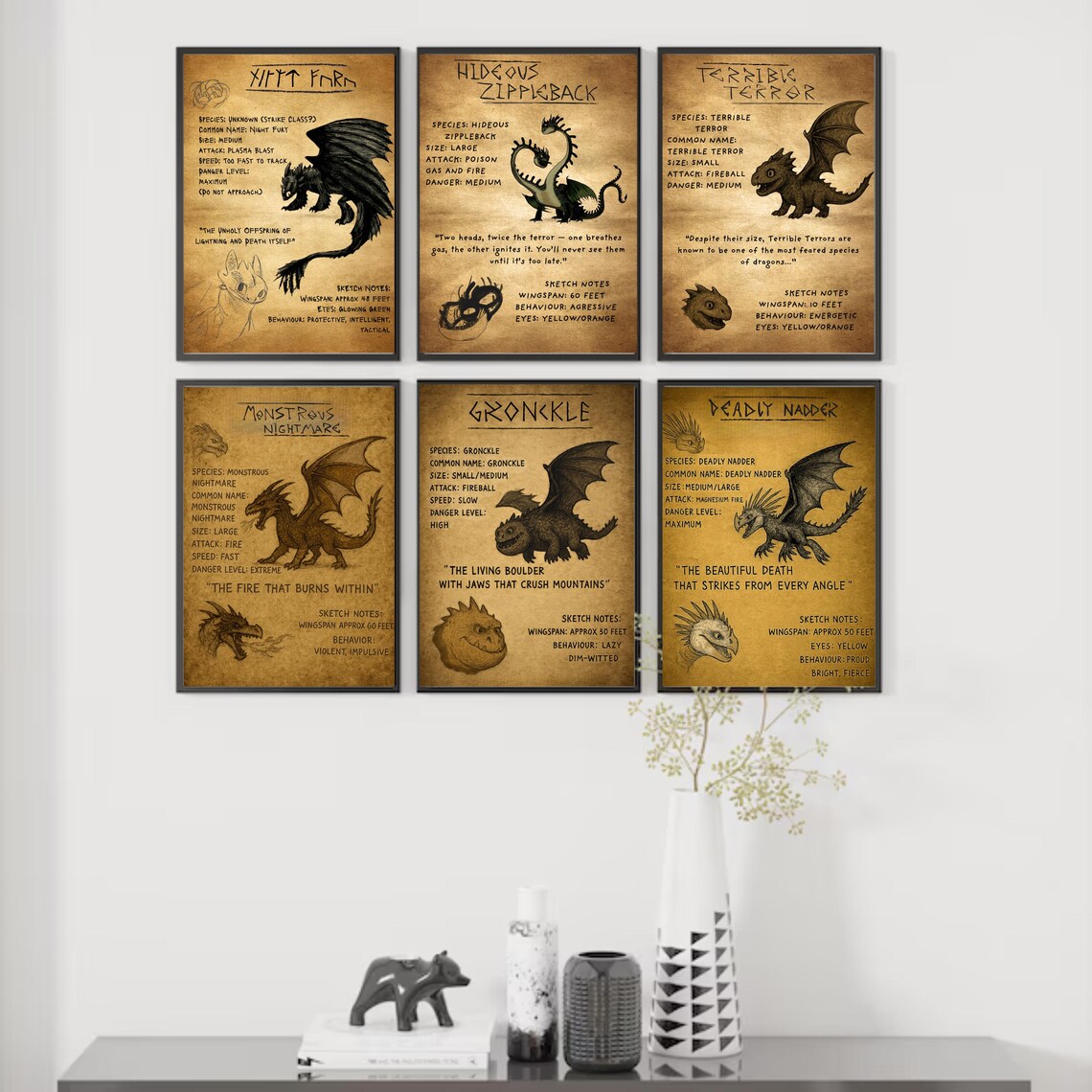 Httyd Digital Print How to Train Your Dragon Wall Art Poster Instant ...