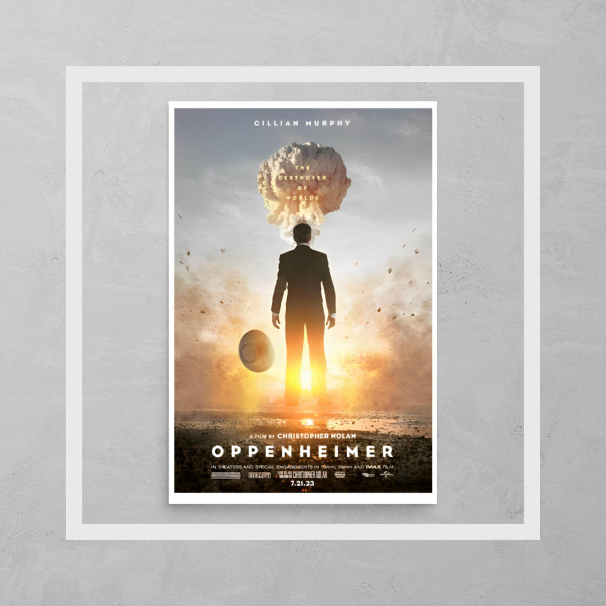 Inspirational Oppenheimer Poster Iconic Physicist Wall Art ...