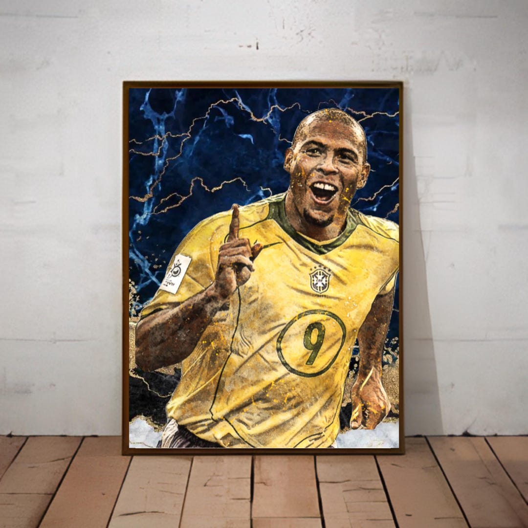 Ronaldo/ Football Poster / Wall Art / Home Decor / Poster / Brazil / R9 ...