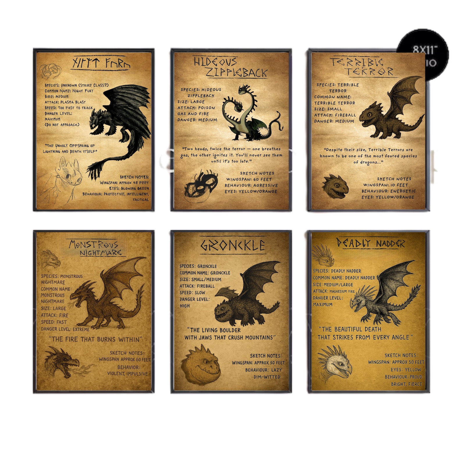 Httyd Digital Print How to Train Your Dragon Wall Art Poster Instant ...