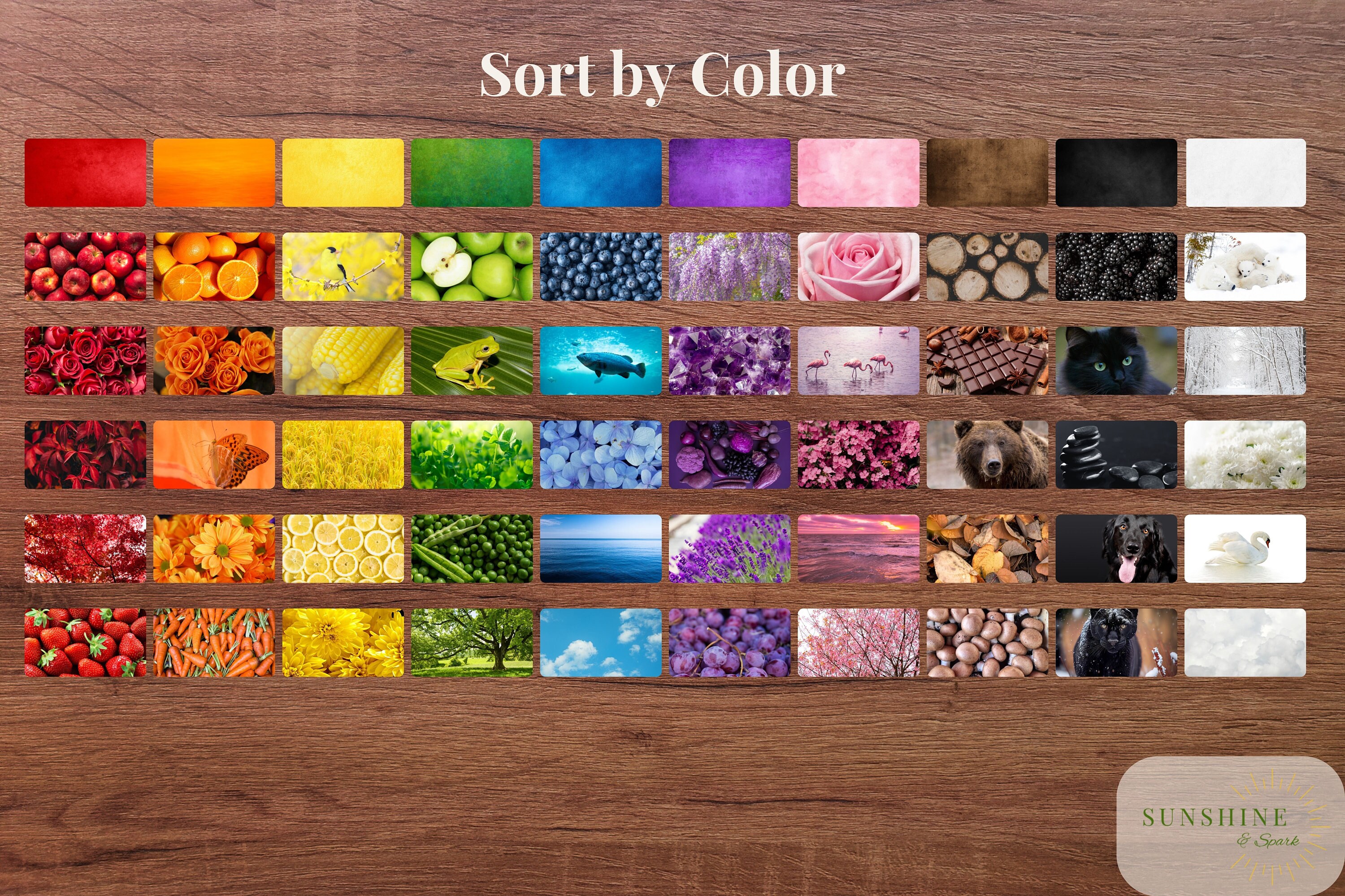 Color Matching Game | Montessori Color Matching Cards | Busy Book ...