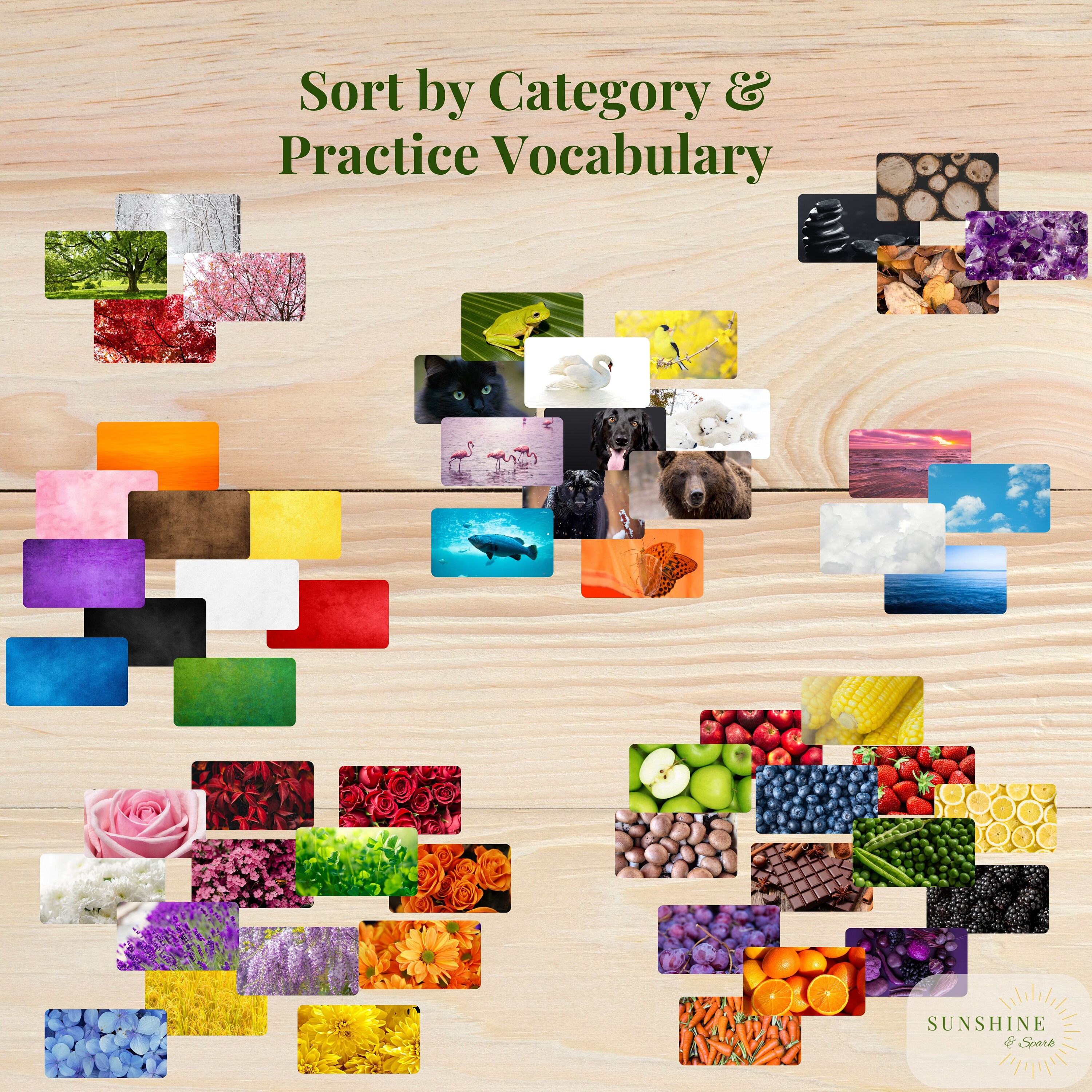 Color Matching Game | Montessori Color Matching Cards | Busy Book ...