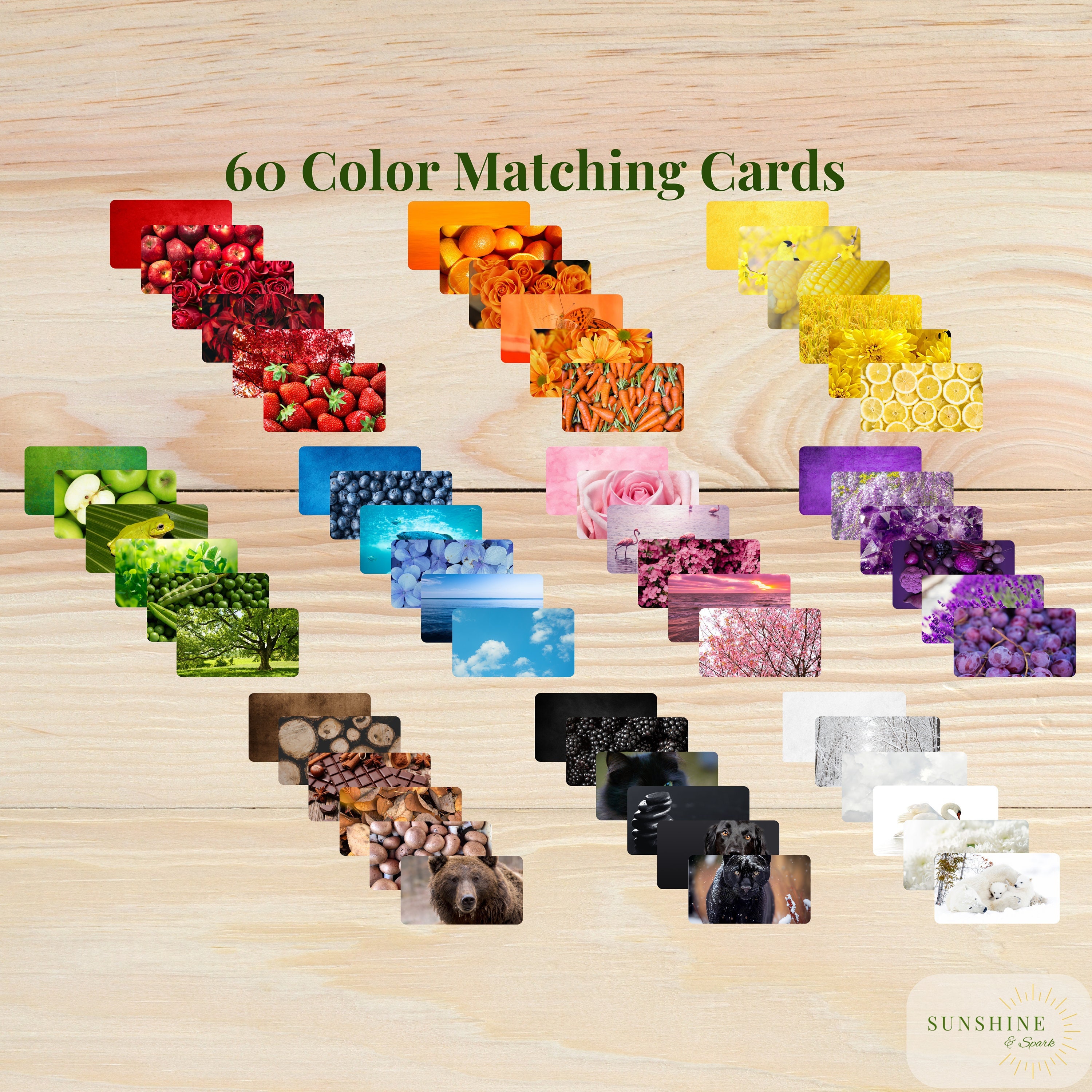 Color Matching Game | Montessori Color Matching Cards | Busy Book ...