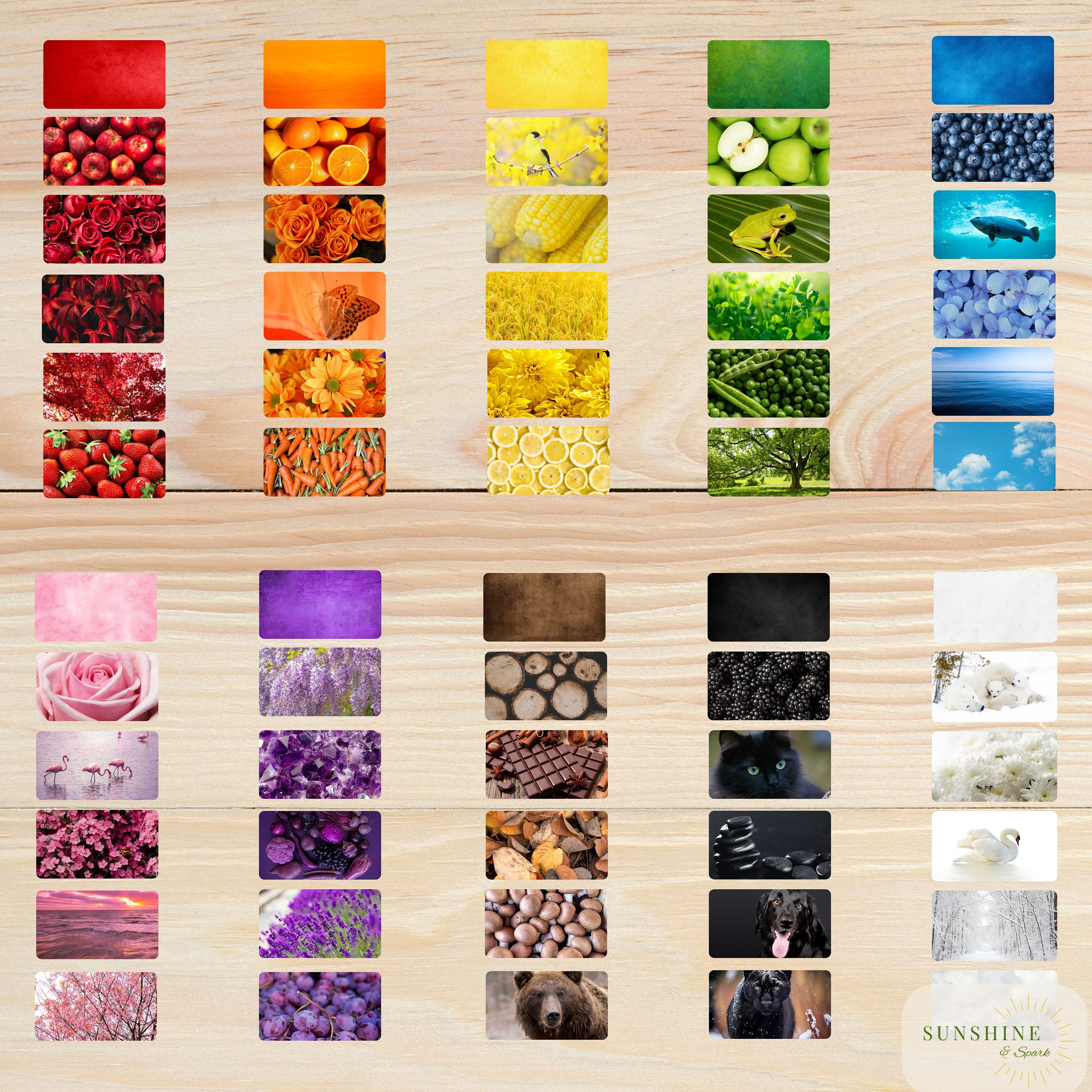 Color Matching Game | Montessori Color Matching Cards | Busy Book ...