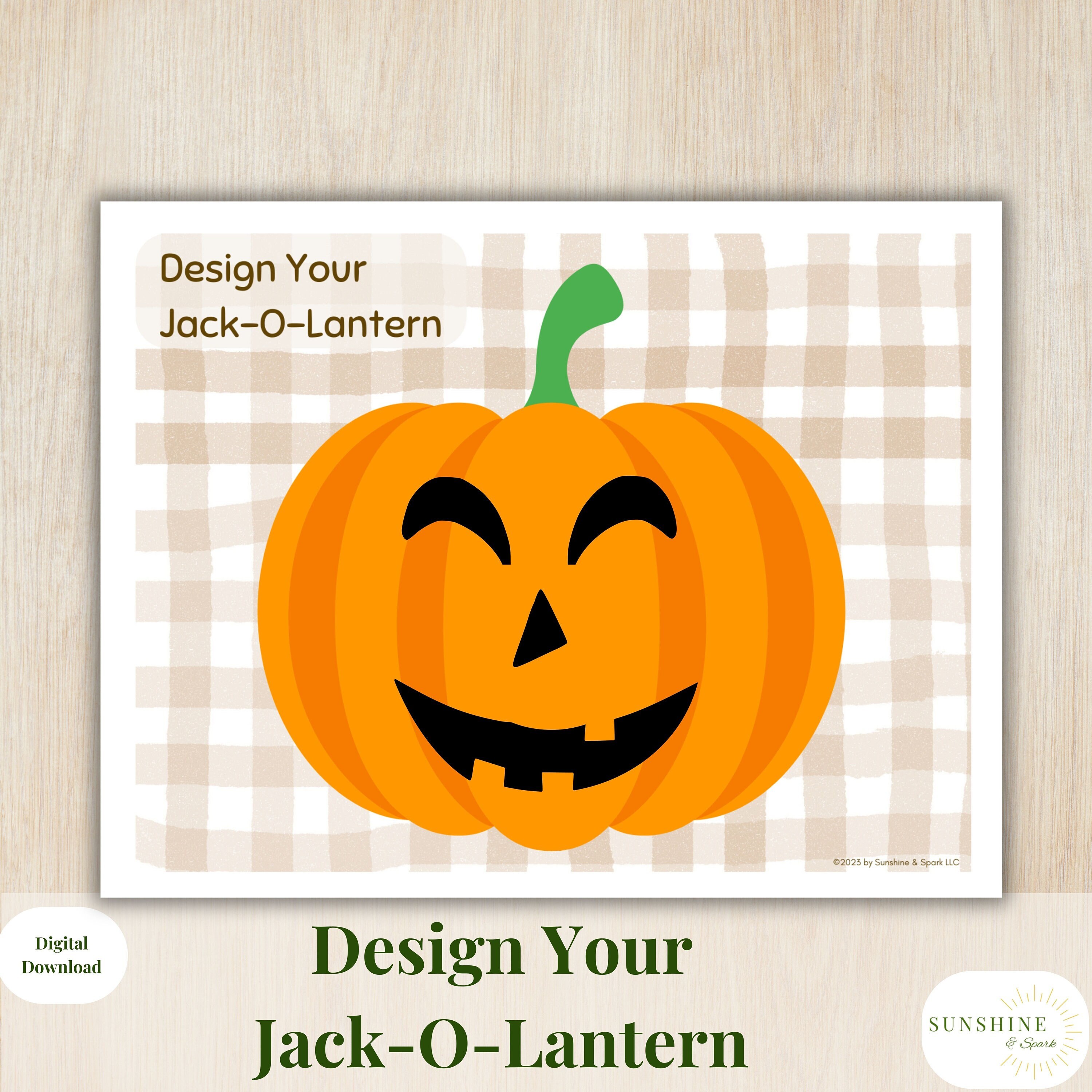 Build Your Own Jack-o-lantern, Halloween Activity, Busy Book Printable ...
