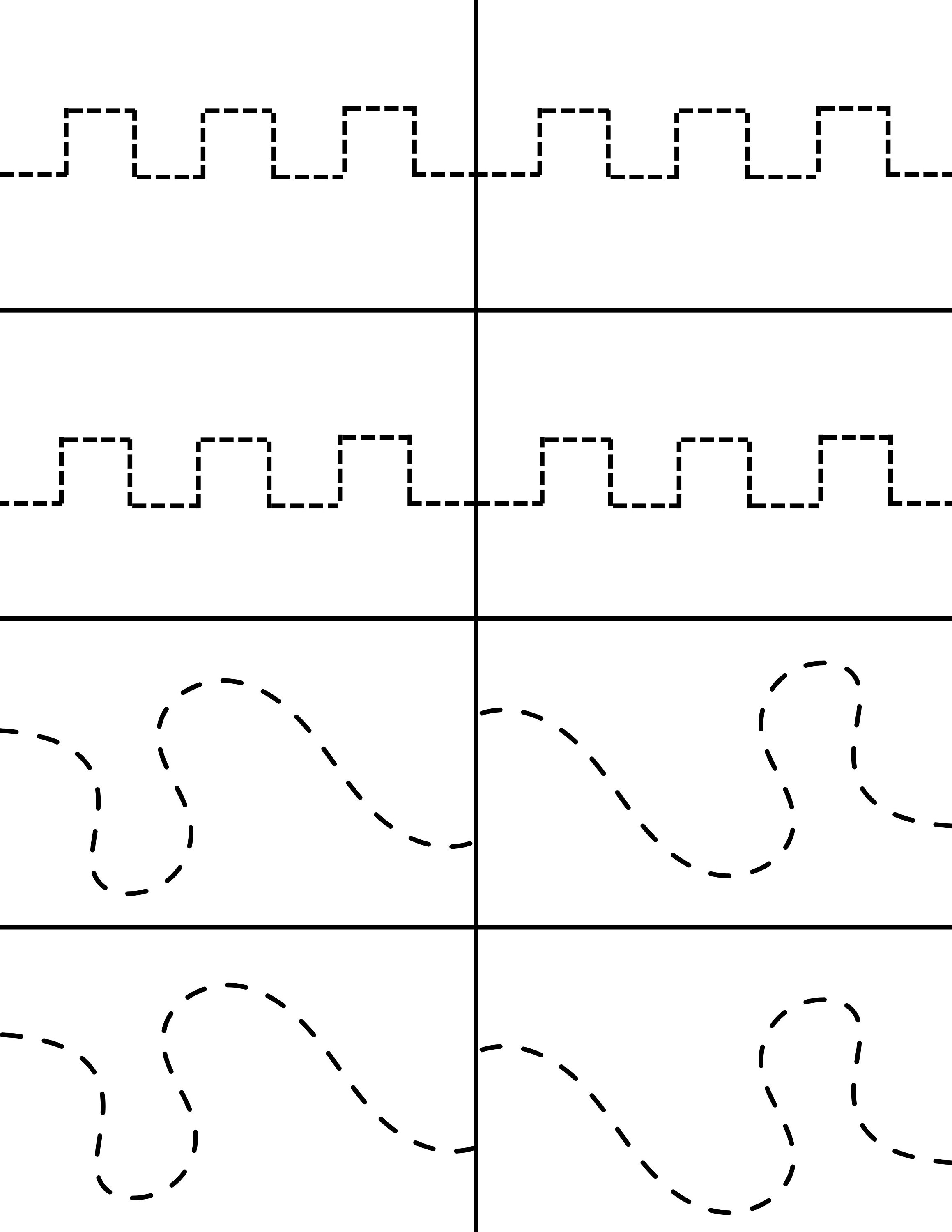 Scissor Skills, Cutting Practice Strips, Fine Motor Practice, Scissor ...