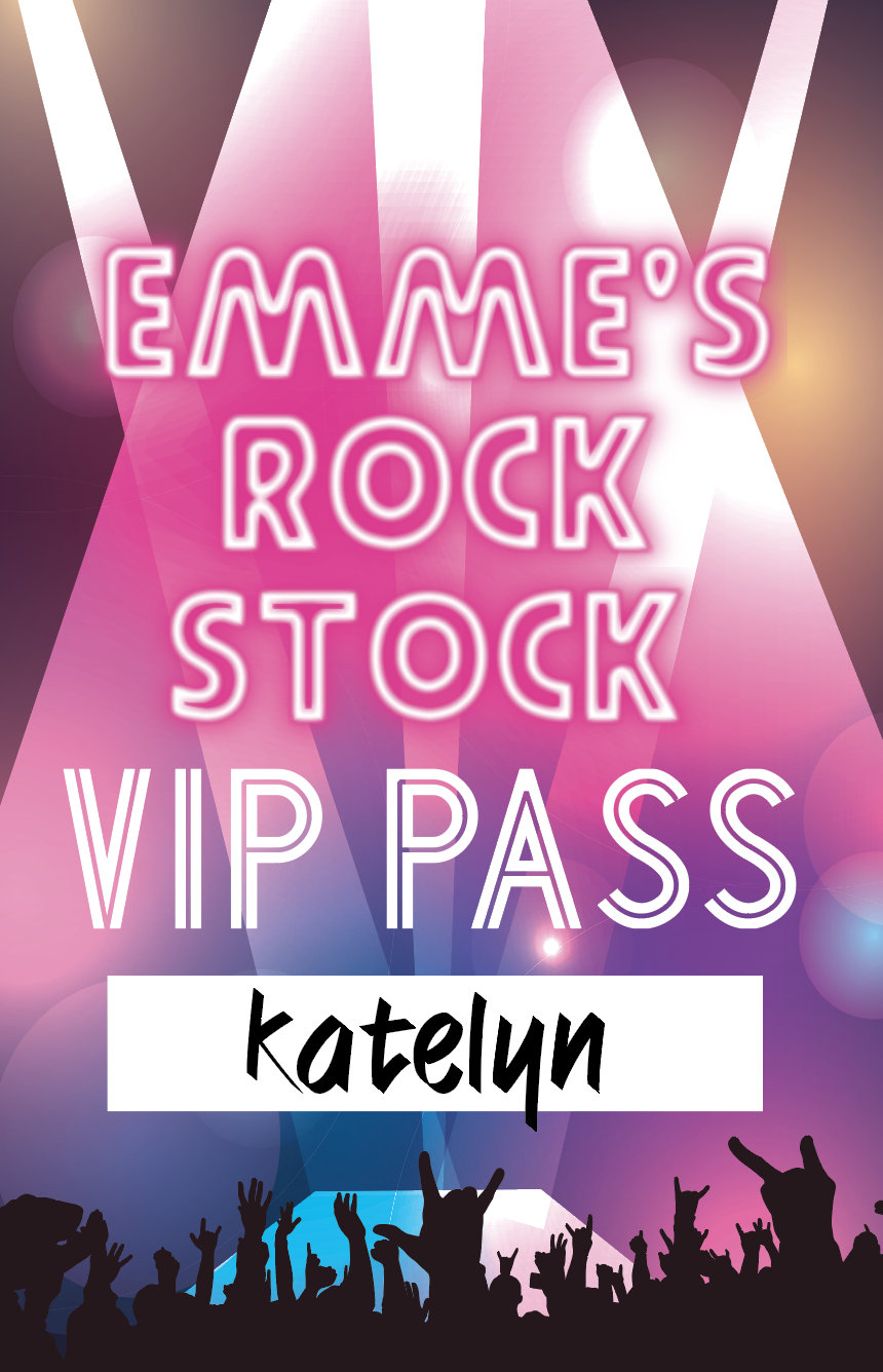 VIP Pass for Music Festival Birthday Party | Customizable Birthday ...