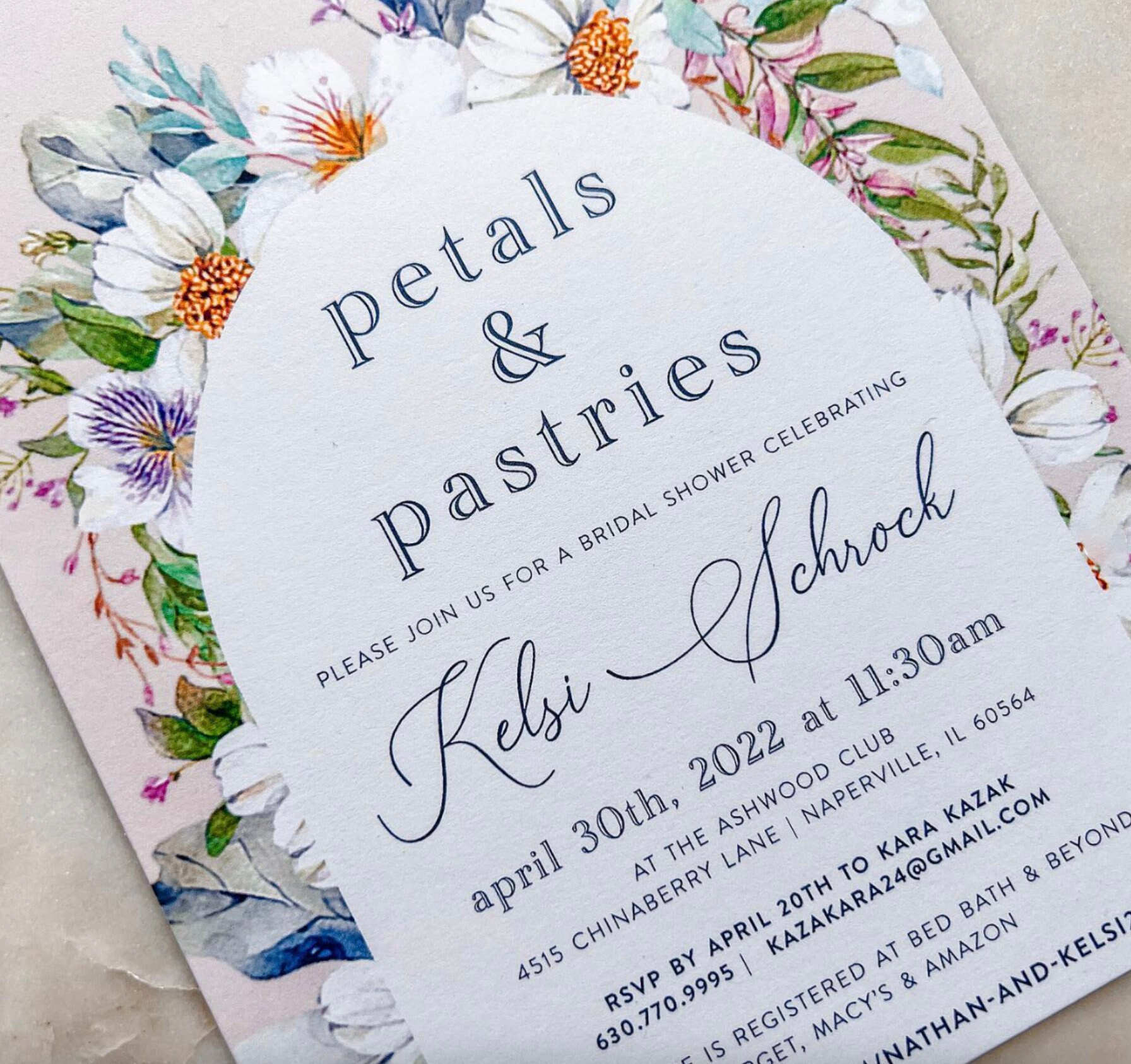 Petals & Pastries Bridal Shower Invitation | Tea Party | Garden Party ...