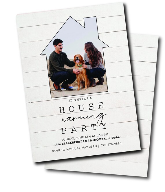 Housewarming Invitation Farmhouse Rustic Housewarming Invite - Etsy