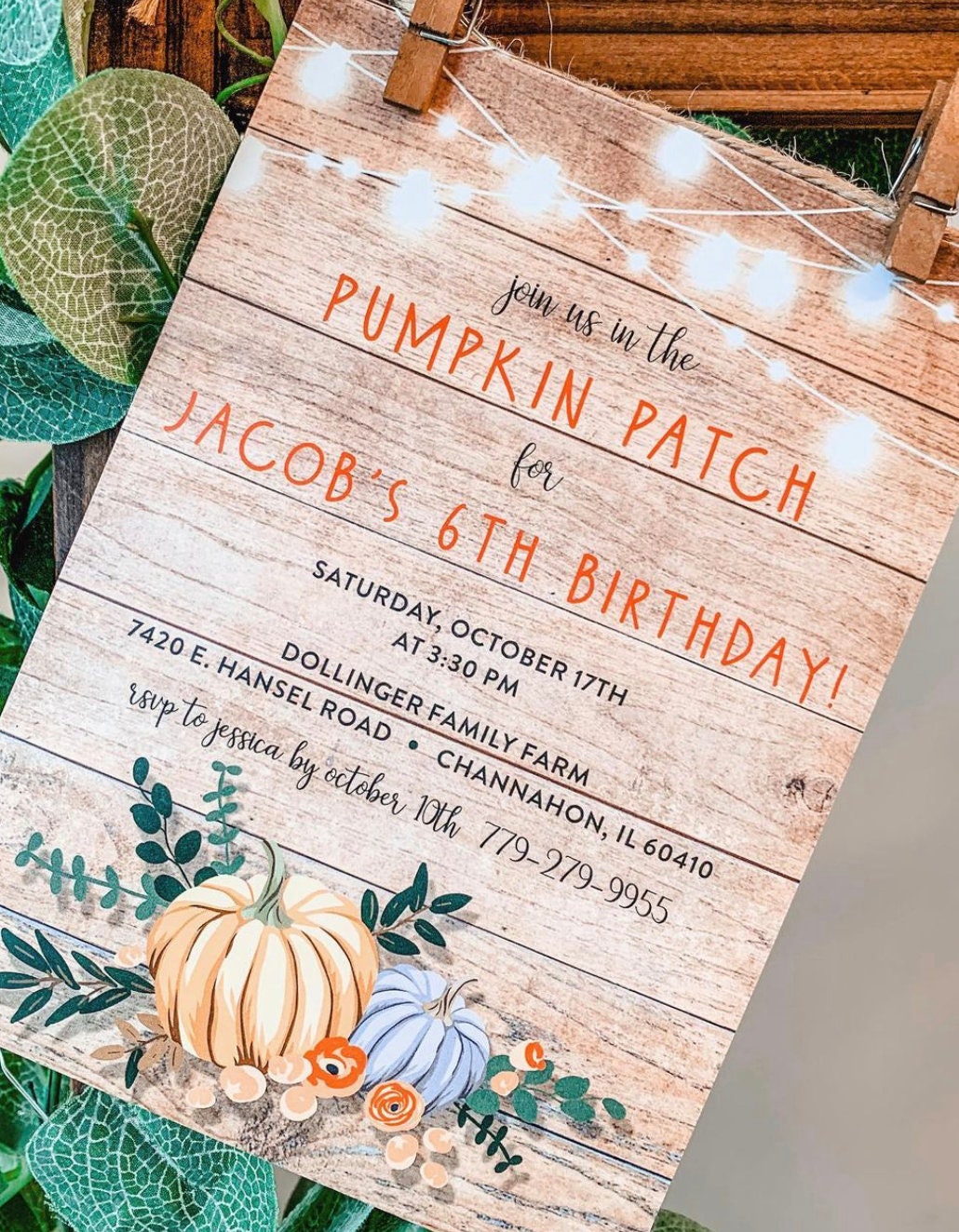 Pumpkin Birthday Invitation | Fall Birthday Invitation | Little Pumpkin ...
