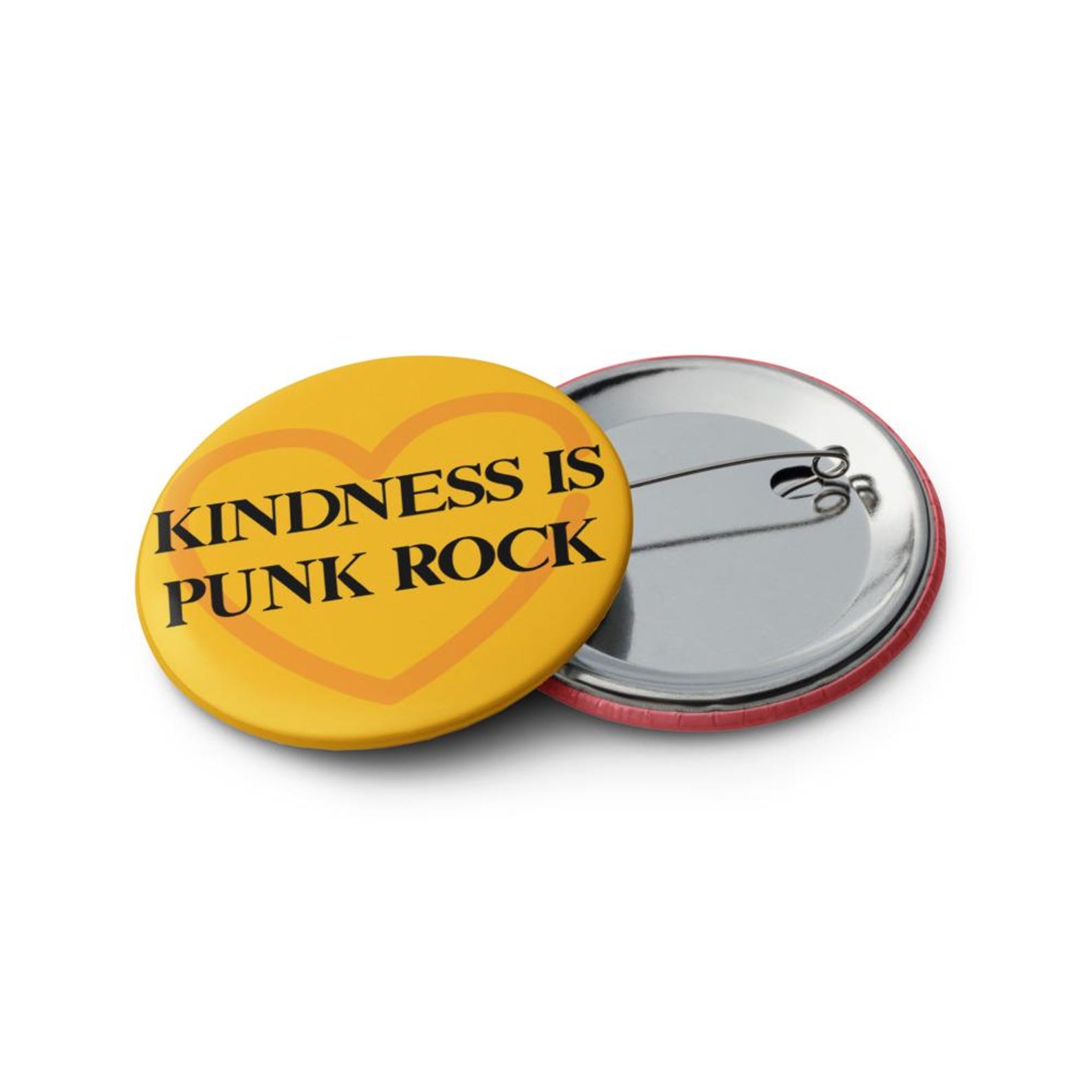 Kindness Buttons Set of Five - Pins Badges Kindness Love Pride Feminism ...