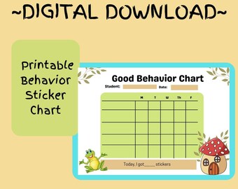 Teacher Sticker Chart - Etsy
