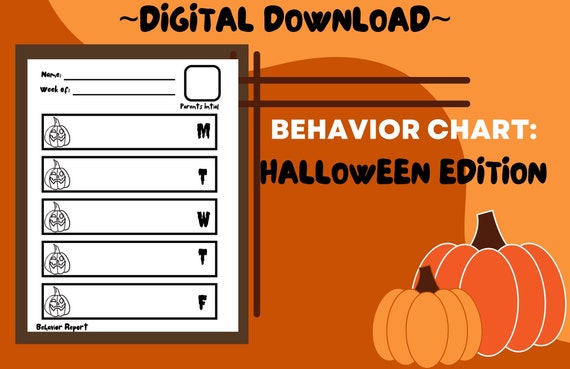 Printable Student Behavior Report K-2nd Grade PNG/PDF Send - Etsy