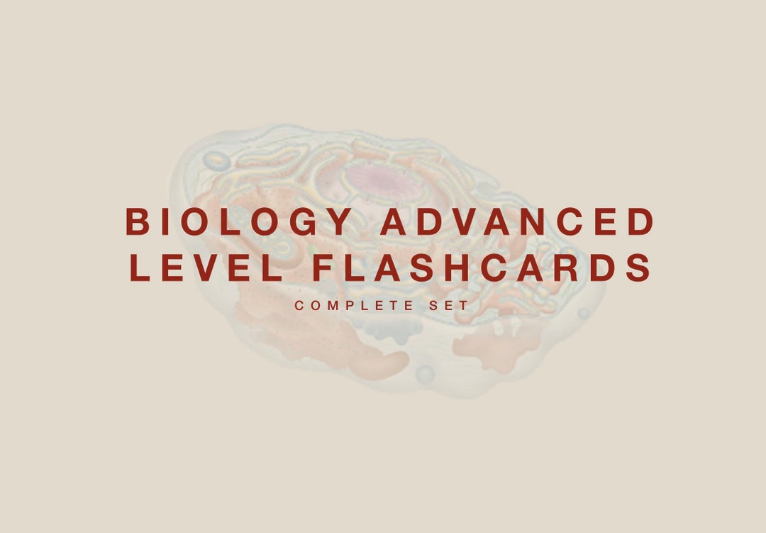 Biology Advanced Level Flashcards - Etsy