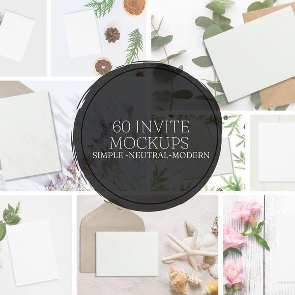Kids Invite Mockup - Etsy
