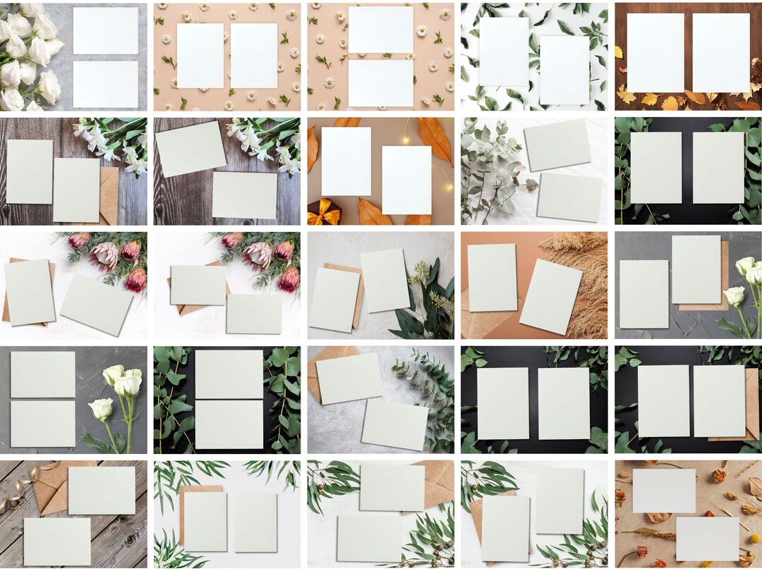 Invitation Mockup, Wedding Mockup Bundle, Mock up Bundle, Greeting Card ...