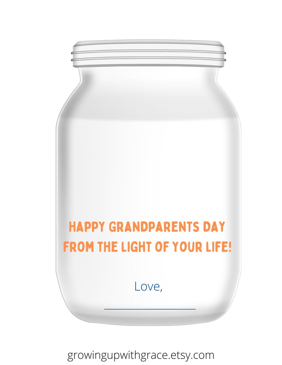 Grandparents Day Printable Craft, Handprint Craft for Grandparents Day ...