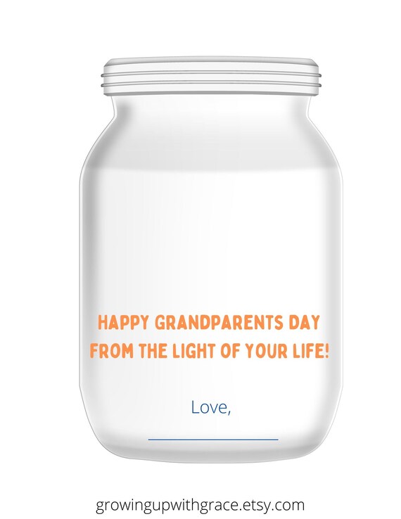 Grandparents Day Printable Craft Handprint Craft for - Etsy
