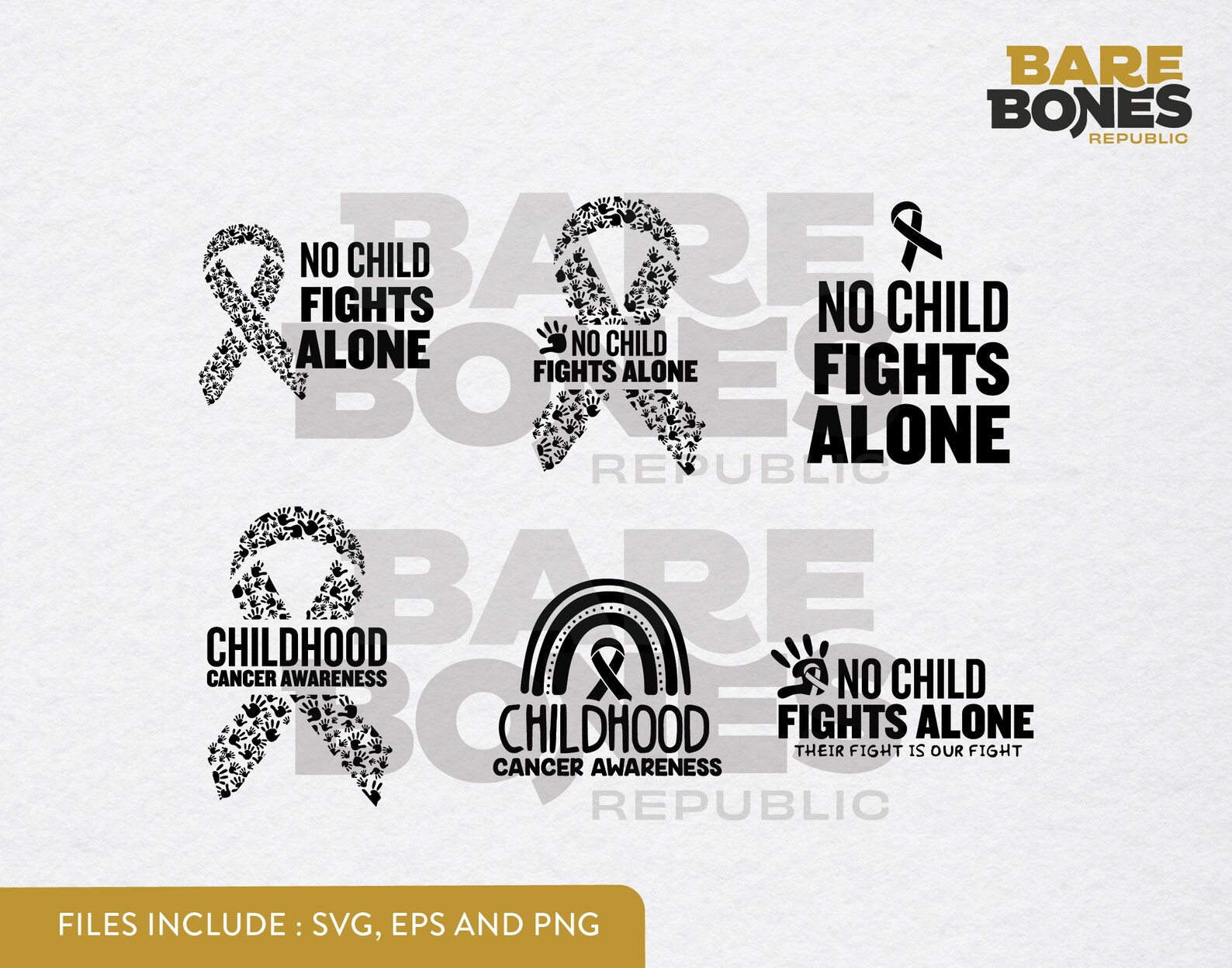Childhood Cancer Art Bundle - Etsy