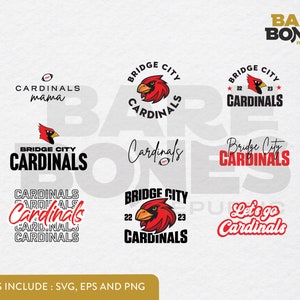 Bridge City Cardinals Digital Design Bundle - Etsy