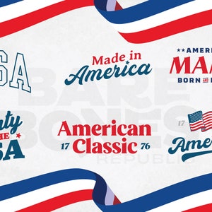 Patriotic American Themed Art SVG Files - Etsy