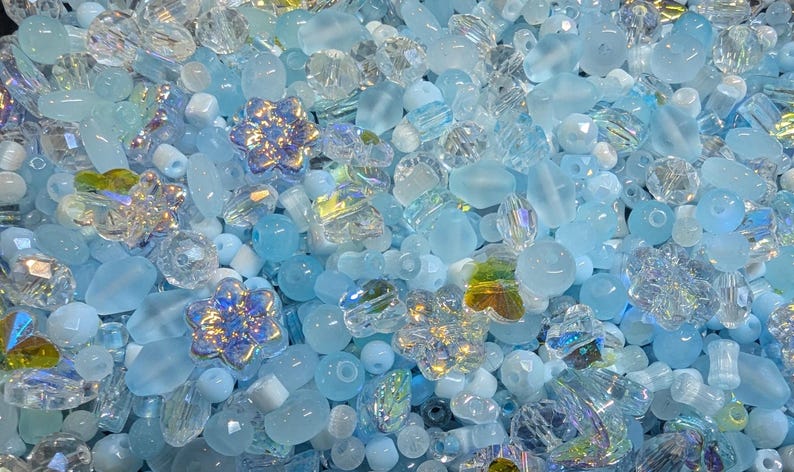 Bling Bead Samplers (2oz) – Variety of 2mm/4mm/6mm, Acrylic and Glass ...