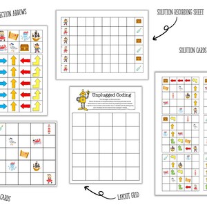 Unplugged Coding Printable Activity - Etsy