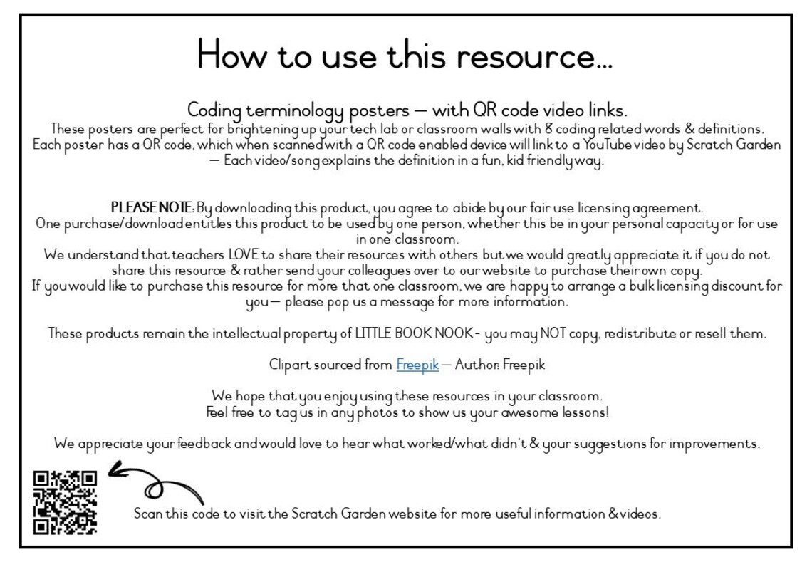 Coding Vocabulary Posters - Etsy