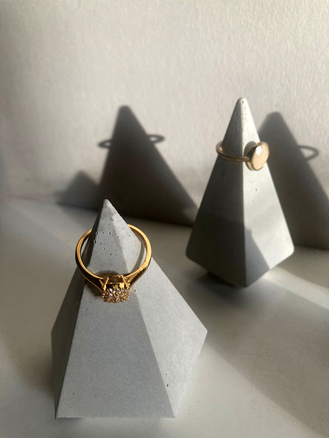 RING CONE SET, Concrete Ring Cone, Wedding Ring Holder, Ring Cone ...
