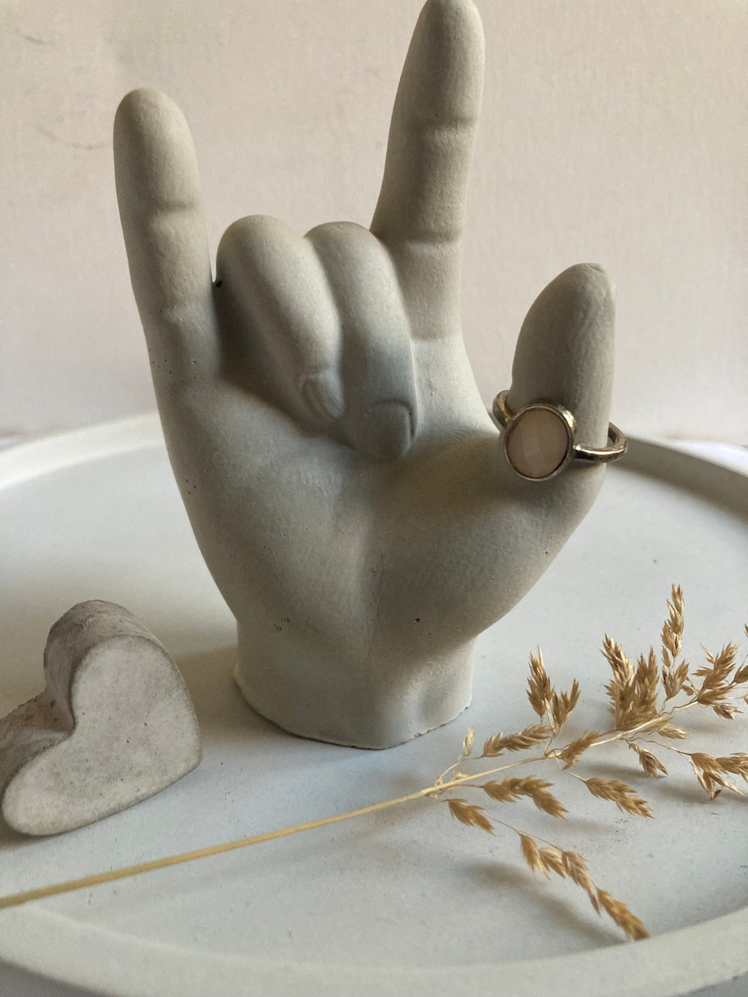 UNIQUE GIFT, Asl I Love You, Concrete Asl Sign, Asl, Concrete Decor ...